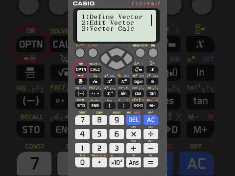 Find the cross product between vectors #casio #calculator #991ex #classwiz #crossproduct #vectors