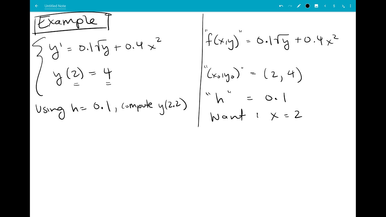2.6: Euler's Method 2 - computing solutions