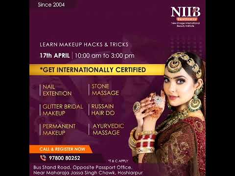 FREE MEGA Beauty Seminar at New Image International Beauty Institute -Hoshiarpur