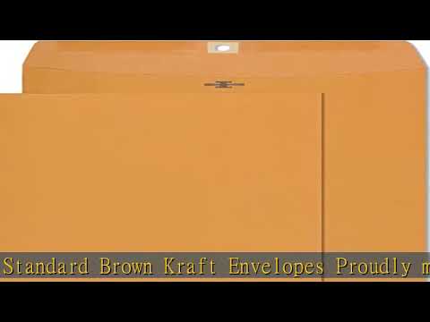 Clasp Envelopes - 10x13 Inch Brown Kraft Catalog Envelopes with Clasp Closure & Gummed Seal – 28lb