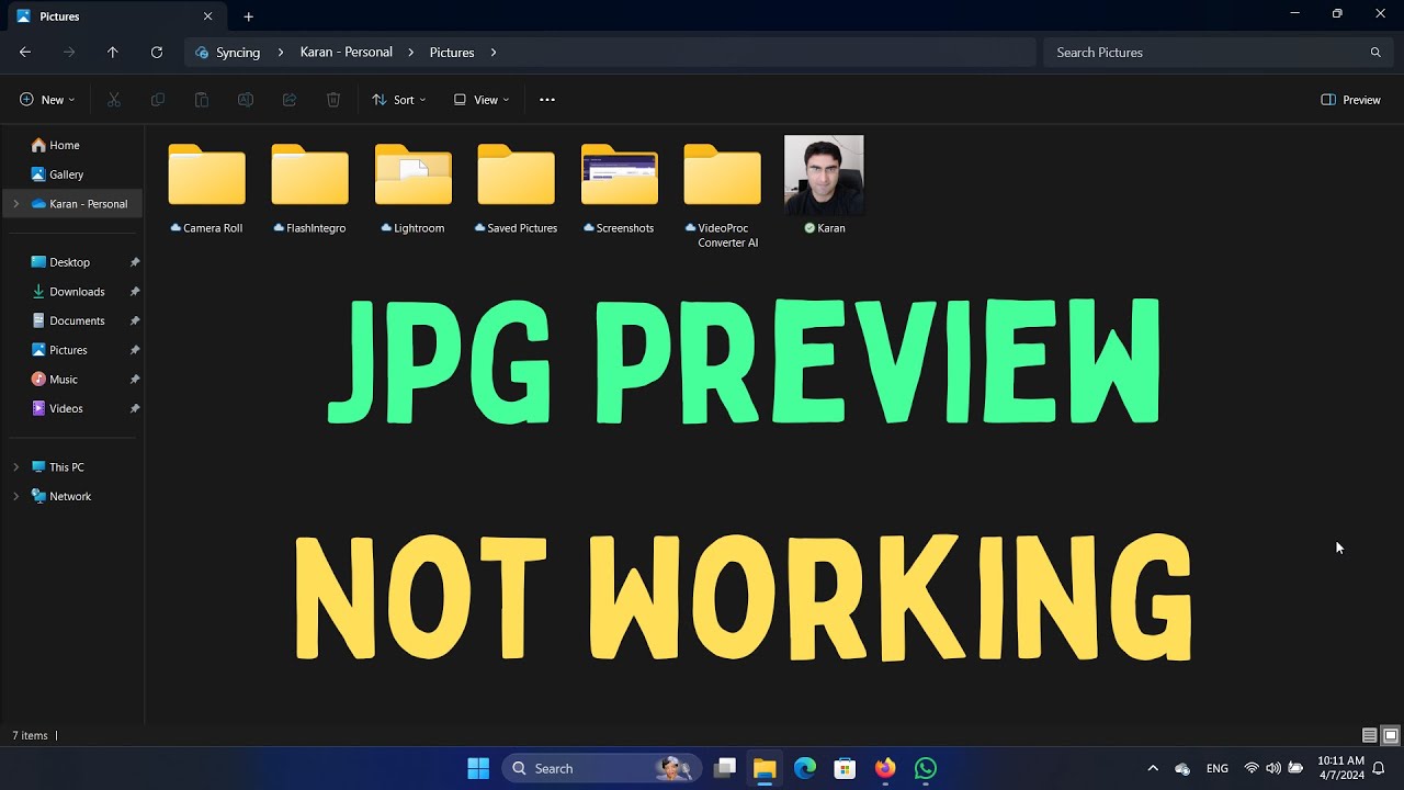 How to Fix JPG Preview Not Working in Windows 11