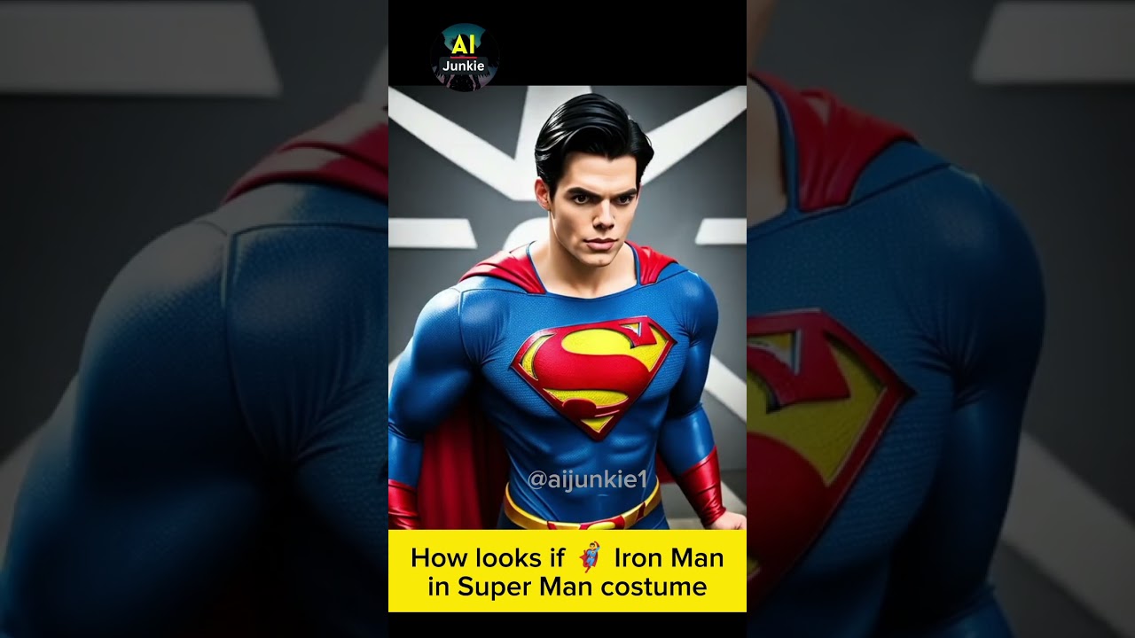 🦸‍♂ Iron Man in Super Man #ai #deform #ironman #stablediffusion