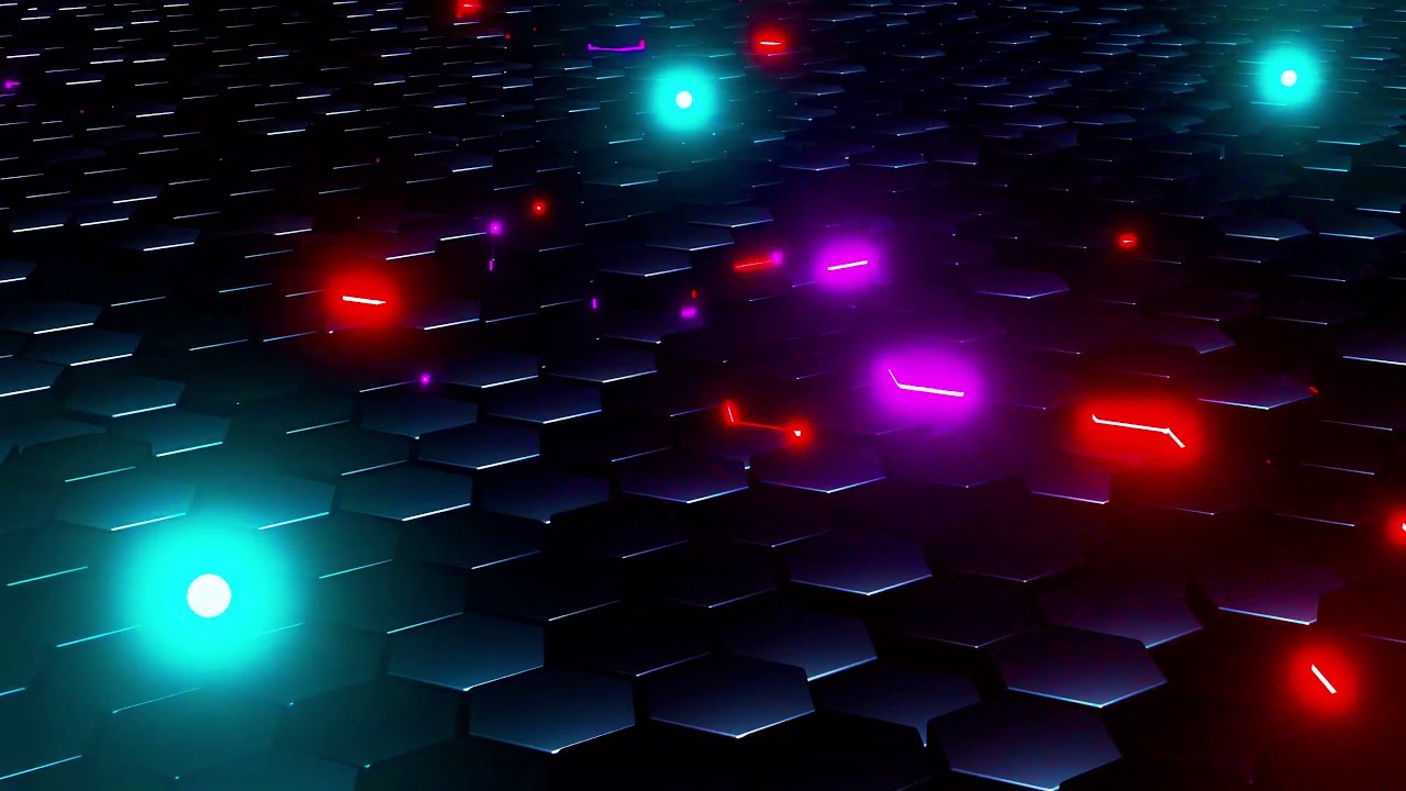 VJ loop neon cube colorful abstract background video 4k Screensaver