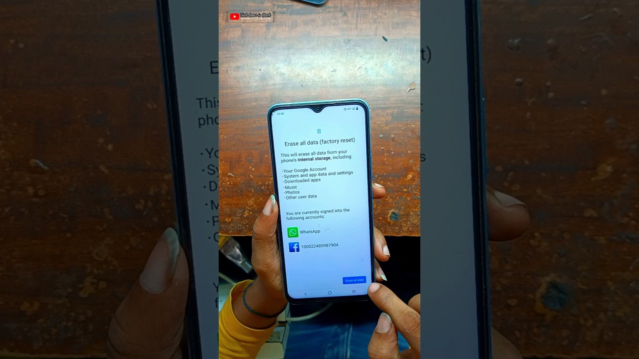 Vivo y75 5g factory reset setting // erase all data ( factory reset )