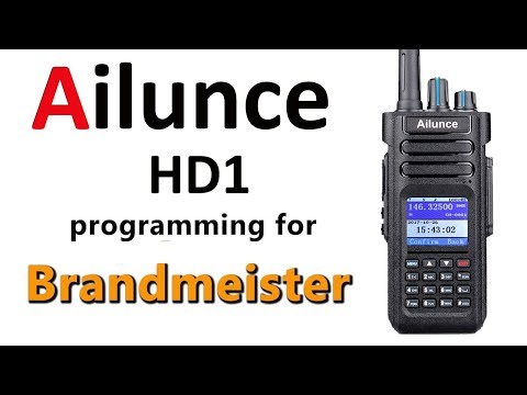 Ailunce HD1 simple codeplug for Brandmeister and hotspot (for beginner)