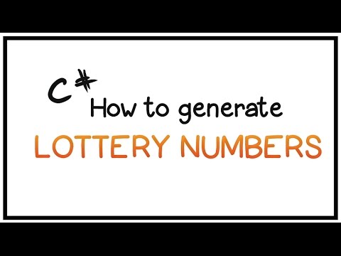 C# Tutorial - Part 3-Generating Random Numbers (Lottery Edition -Odd Numbers)