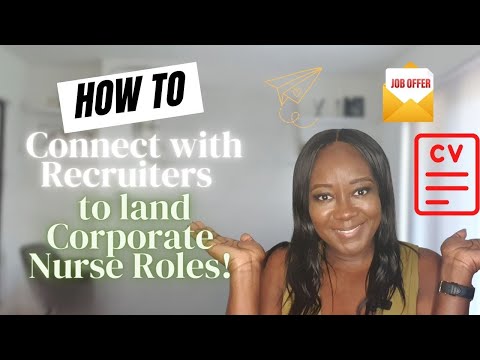 How To Directly Connect with Recruiters for Corporate Nurse Roles! #corporatecareer #linkedintips