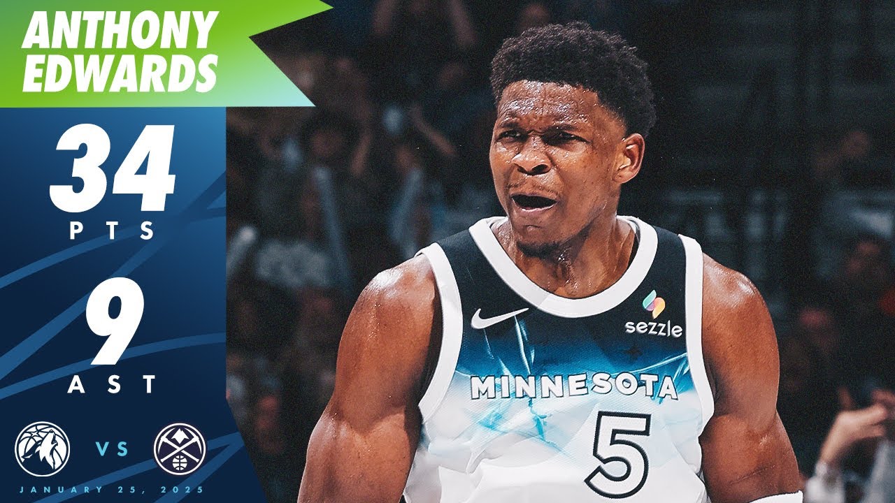 Anthony Edwards Breaks Franchise 3PT Record Against Nuggets | 01.25.25