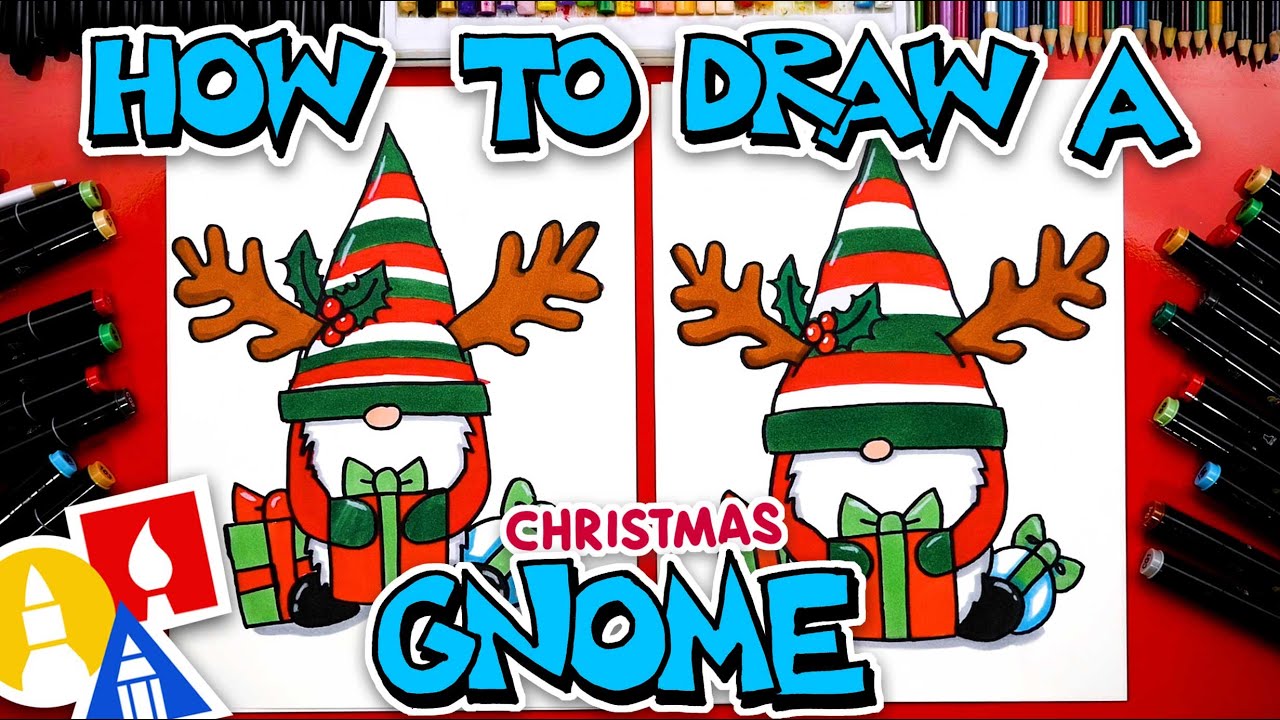 How To Draw A Christmas Gnome