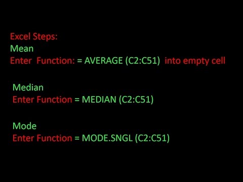 Mean Median and Mode: How to Calculate by Hand and Using Excel