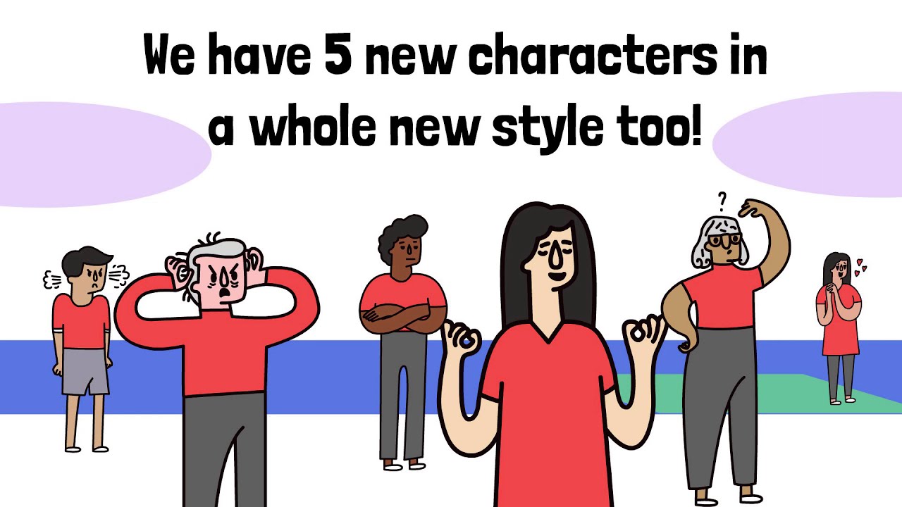 300+ New style character images displaying different emotions | VideoScribe
