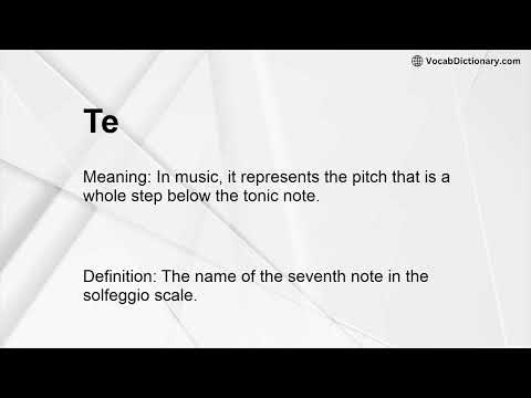 Te Meaning