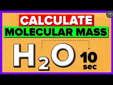How to calculate molecular mass and molecular weight?