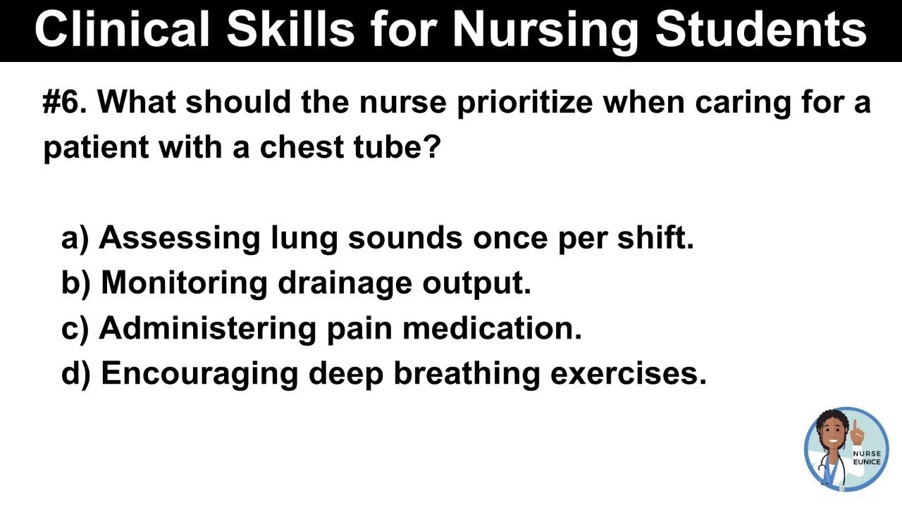 🩺 Clinical Skills Practice Quiz for Nursing Students with Nurse Eunice 🩺