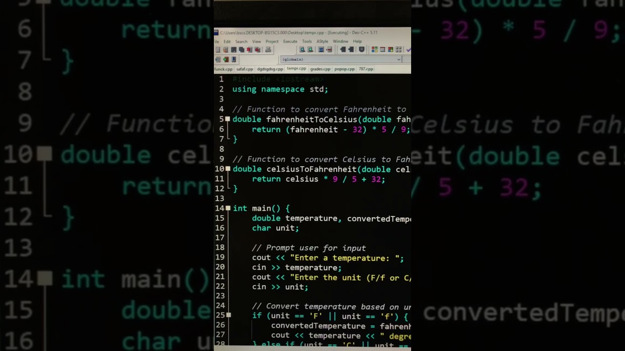 temperature measure c++ #coders #codinglife #codingninja #codemasters #codelife #coding #code #coder