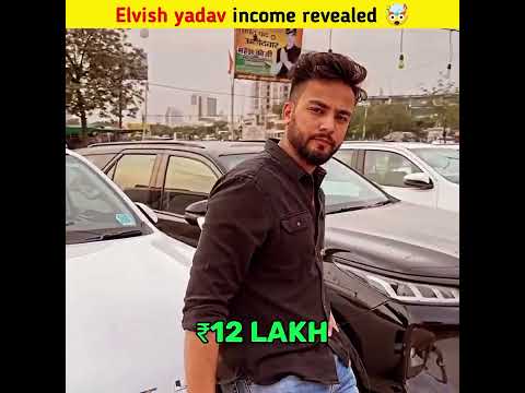 Elvish yadav income revealed 🤯 | #elvishyadav #shorts
