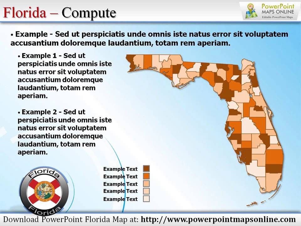 PowerPoint Florida Map - PowerPoint Maps Online