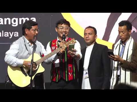 Hon'ble CM Shri Conrad K. Sangma Sings with Youths at 5th RYC @icymne_4_u979
