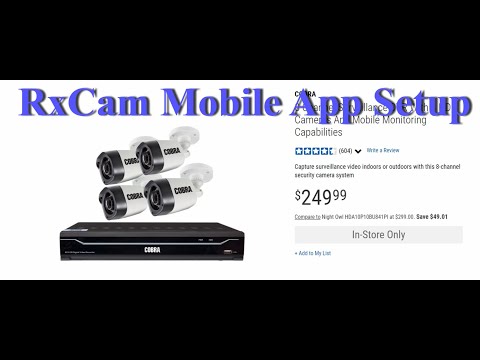 Setting Up Mobile App For The Harbor Freight Cobra Security Cam