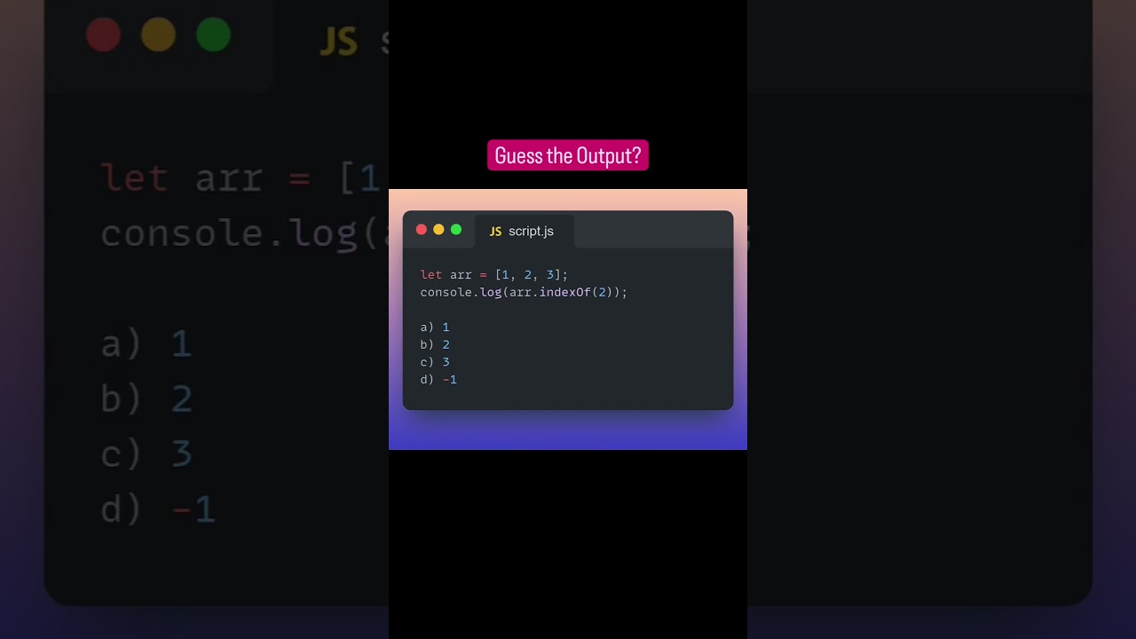 Guess the output..? #programming #javascript #css #html #coding #html5 #webdevelopment #developer .