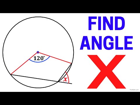Find the Angle X in this Circle | Step-by-Step Tutorial
