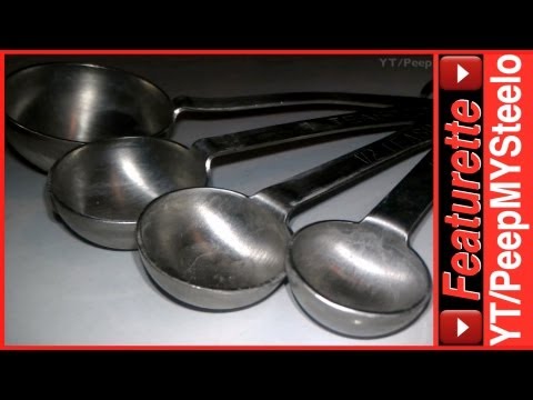 Metal Stainless Steel Measuring Spoons Set on Key Ring as Best Small Teaspoon & Tablespoon Sets