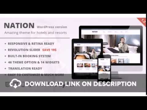 Nation Hotel - Responsive WordPress Theme Free Download