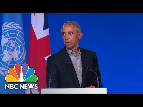 Obama At COP26 Climate Summit: 'We Are Nowhere Near Where We Need To Be Yet'