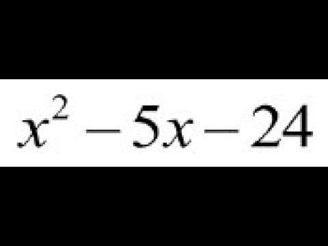 x^2 - 5x - 24, factor completely