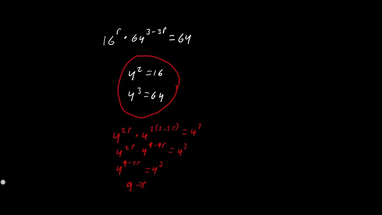 Solving exponential equations with same bases
