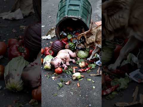 Incredible Dog Rescues Baby from Trash – Unbelievable Act of Kindness! #BabySaved #RescueDog