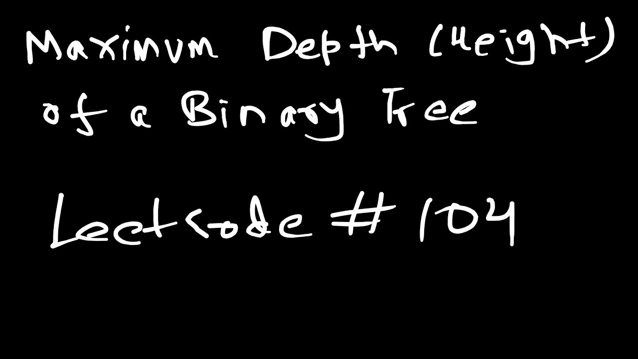 Maximum Depth of Binary Tree | Recursion | JAVA #Leetcode104