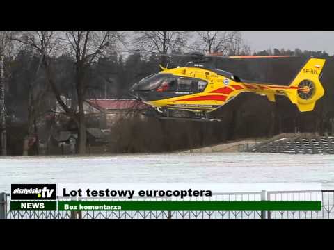 Olsztyńska TV: Lot testowy eurocoptera