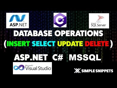 Learn Insert Update Delete in ASP NET with C | Database Operations in C ASP NET - Mind Luster