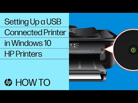 Setting Up a USB Connected Printer in Windows 10 | HP Printers | HP Support