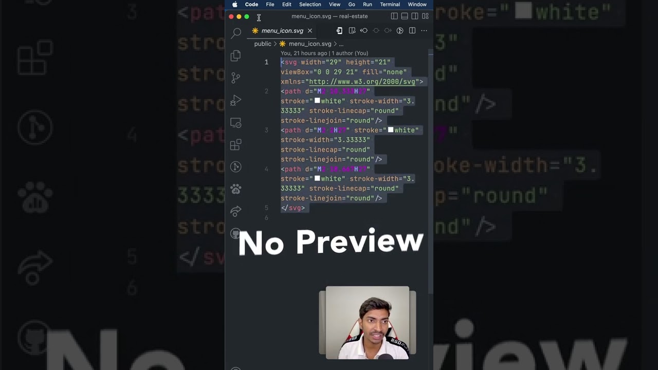 SVG Preview - VSCode #svg #shorts #vscode