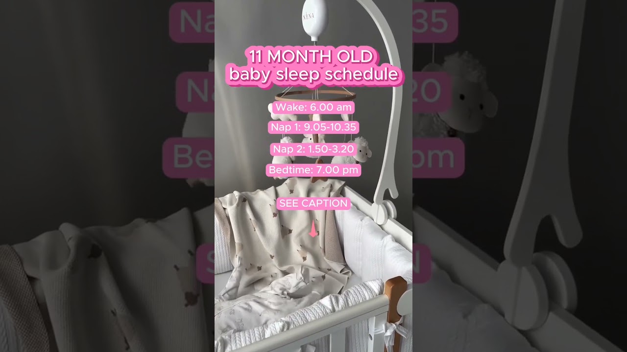 11 month old Baby sleep schedule👇Let’s break it down👇 #babysleep #babysleeptips #babysleeproutine