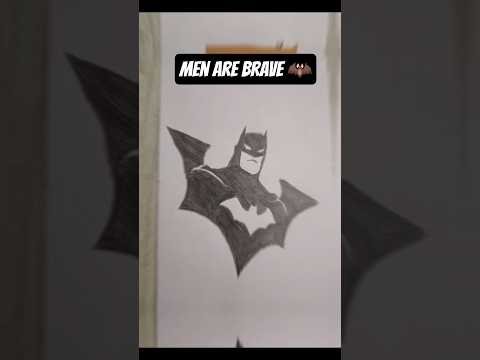 Men are BRAVE 🦇 #drawing #batman #ironman #daredevil #aftereffects #viral #superman #captainamerica