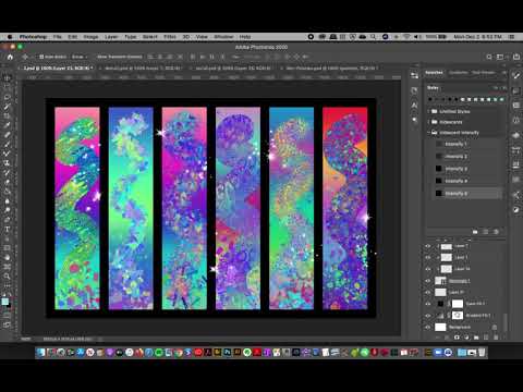 Iridescent & Holographic Tutorial #5: How to load & use the Intensify Styles for Bolder Colors