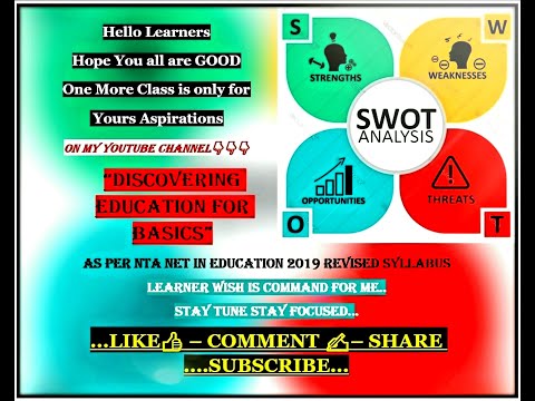 SWOT ANALYSIS (A Lecture in English)