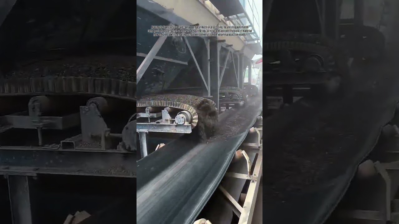 Optimize your aggregate handling process using automated conveyor belt systems