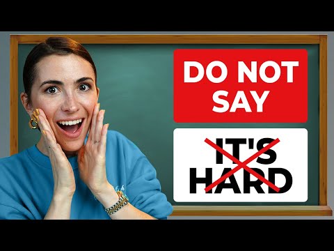 Stop saying "It's hard" | Use these alternatives to SOUND LIKE A NATIVE