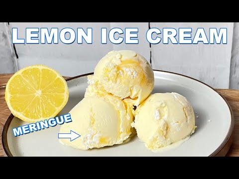 How to make Lemon Meringue Pie Ice Cream - no eggs - philly style