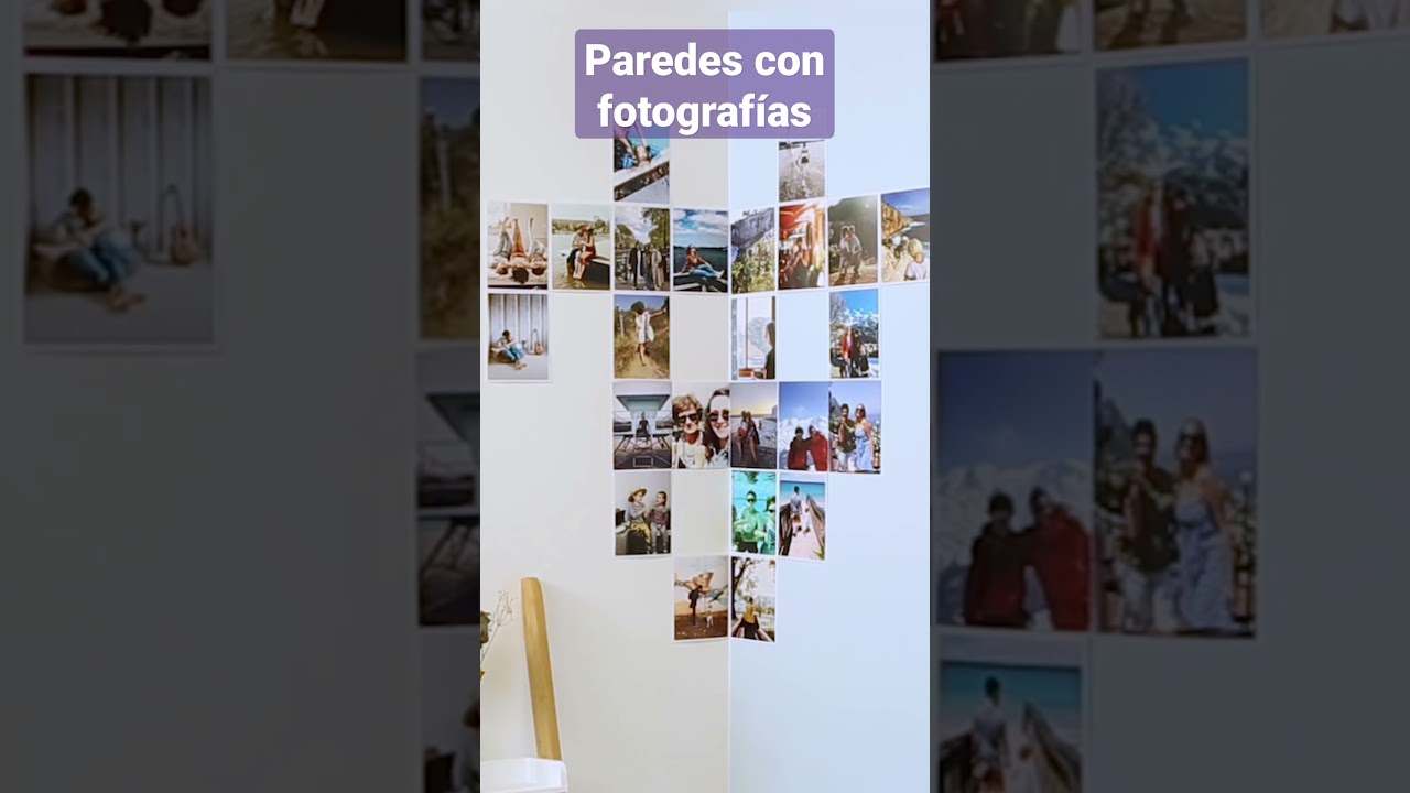 PARED CON FOTOGRAFIAS - DECORA TU HABITACIÓN #decoración