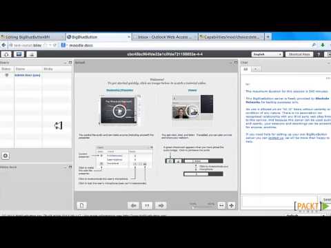 Learn Moodle for Training and Professional Development Tutorial Web Conferencing | packtpub com ...