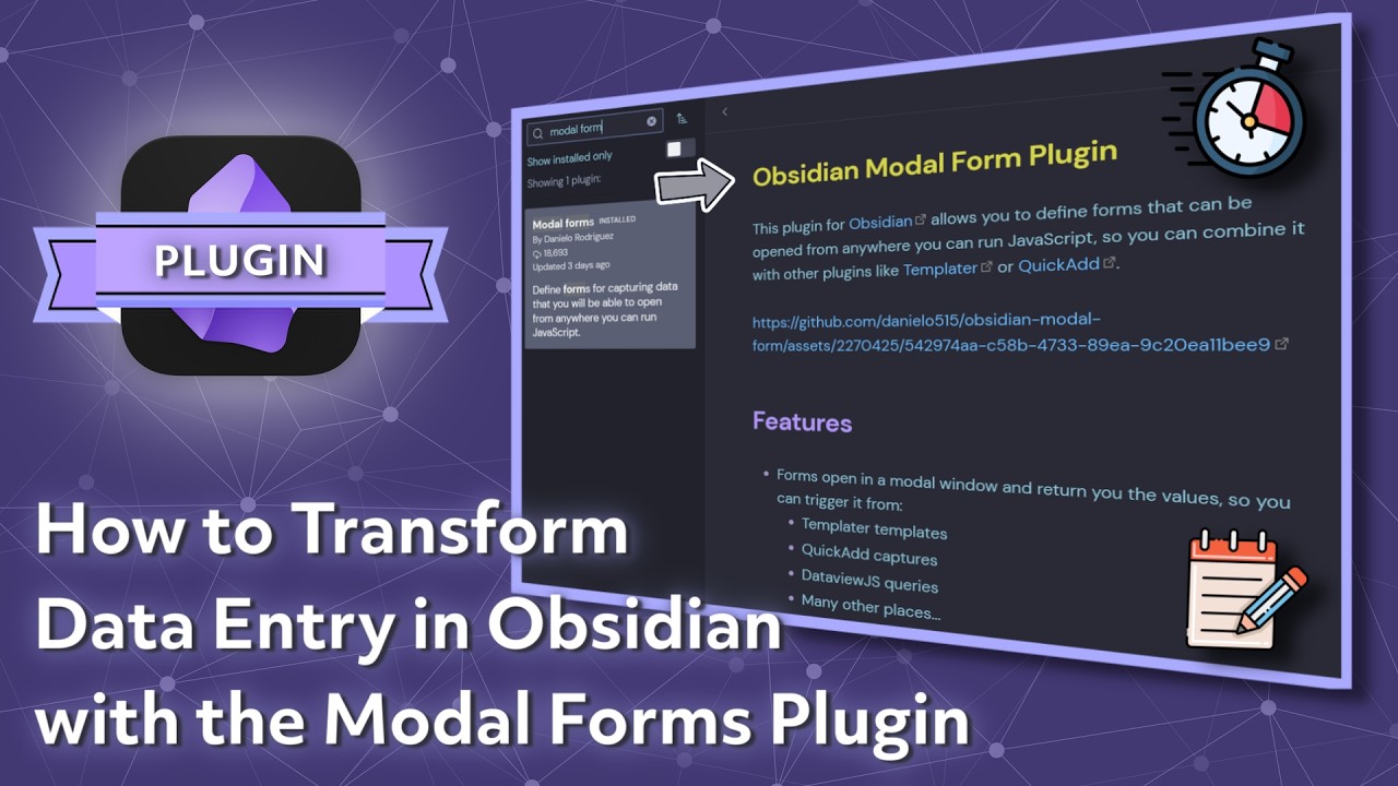 Obsidian Modal Forms Plugin: How to Transform your Data Entry in Obsidian