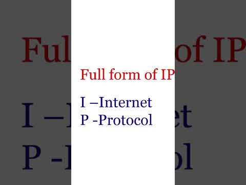 Full Form Of IP/IP Ka Full Form