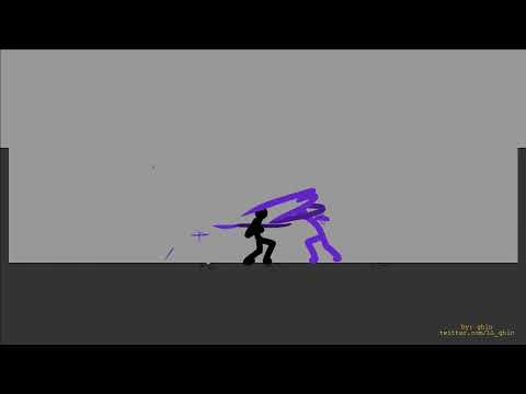 Kengan Asura: Kiryu Setsuna vs. Kuroki Gensai as Stick Figures