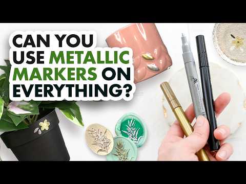 Do These Metallic Markers Work on EVERYTHING? Testing on 11 Surfaces! | Altenew Crafting Review