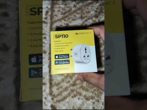 Zebronics ZEB SP110 Smart wifi plug #smartplug #smartwifi #smarthomedevice #tech #smartgadgets